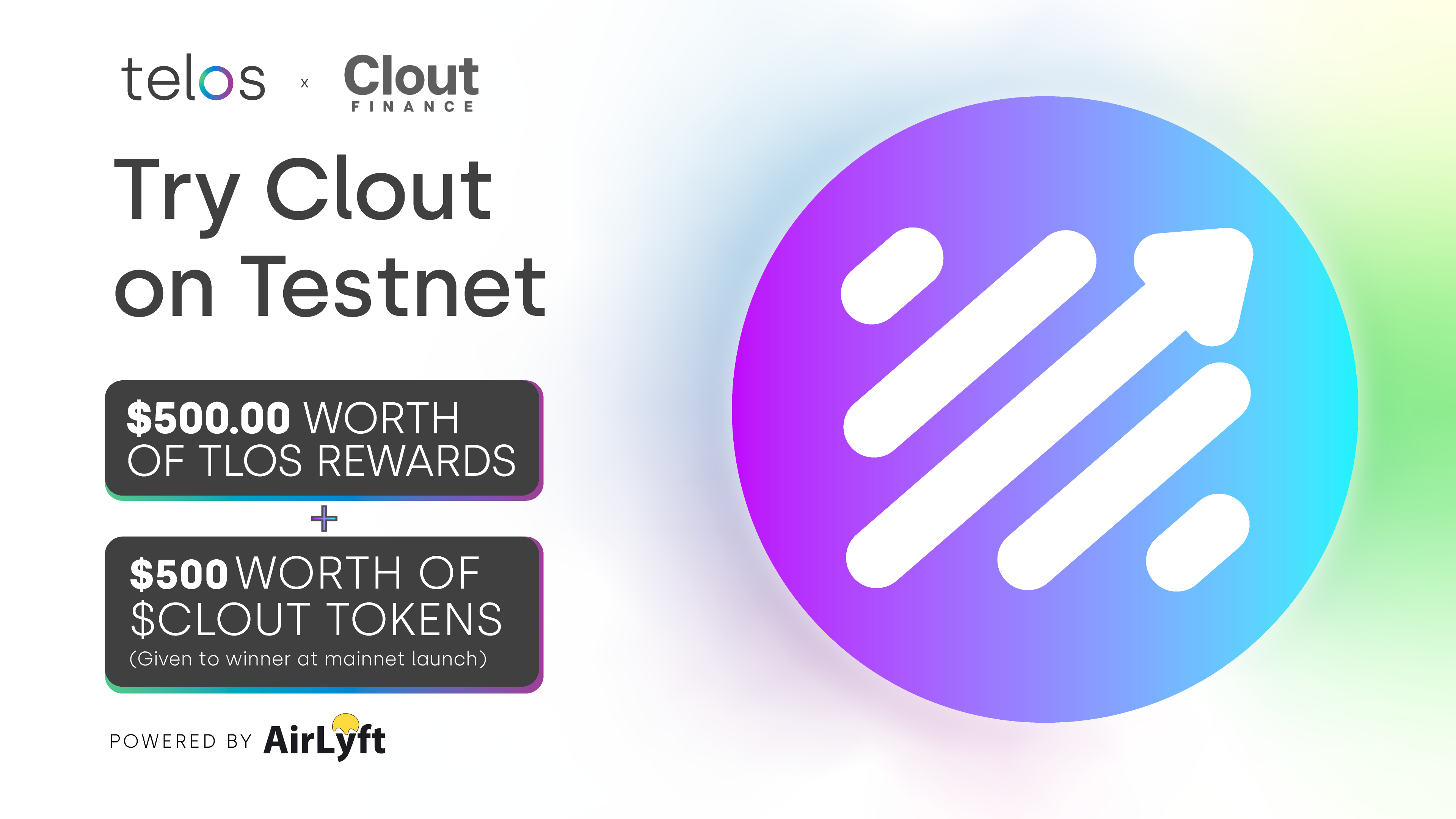 Telos x Clout Finance by Telos | AirLyft